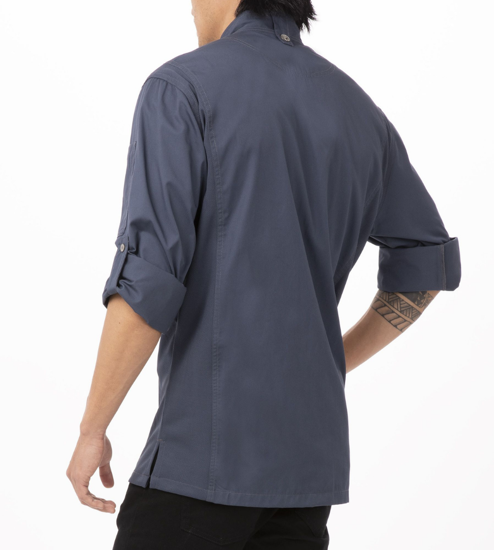 Chef Work - Hartford Chef Coat Blue - Lotus Food Services - F&B and ...