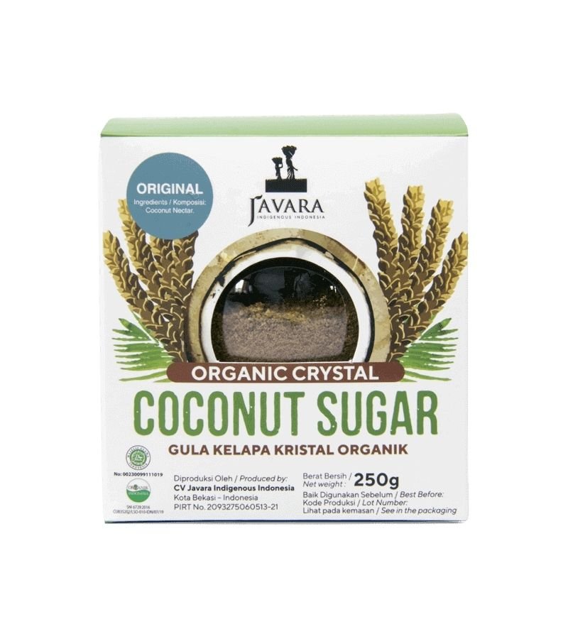 Javara Organic Crystal Coconut Sugar Original 250 gr - Lotus Food ...